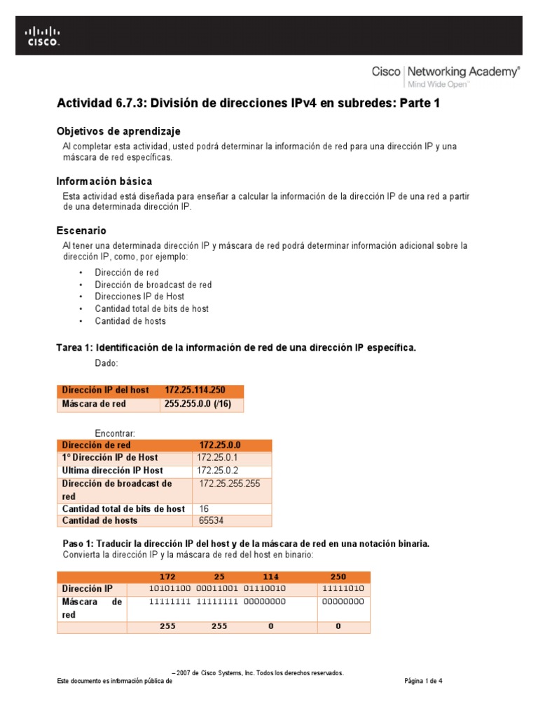 6.7.3 Parte 2 Dir-Red-Broadcast-IP Validas - ChairaZapa | PDF | Dirección IP | Protocolos de ...