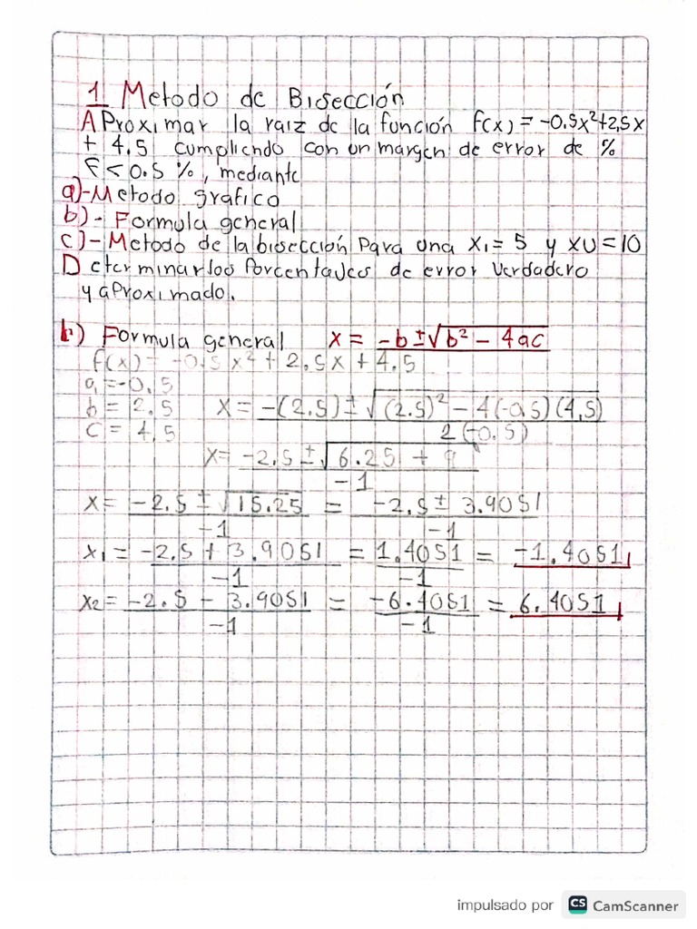 Método de Biseccion | PDF