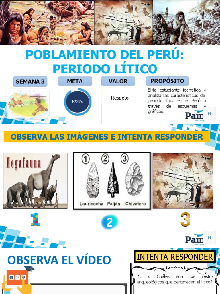Poblamiento Del Perú - Periodo Lítico | PDF