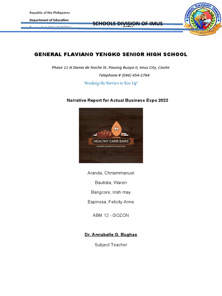 Schools Division of Imus City: General Flaviano Yengko Senior High ...