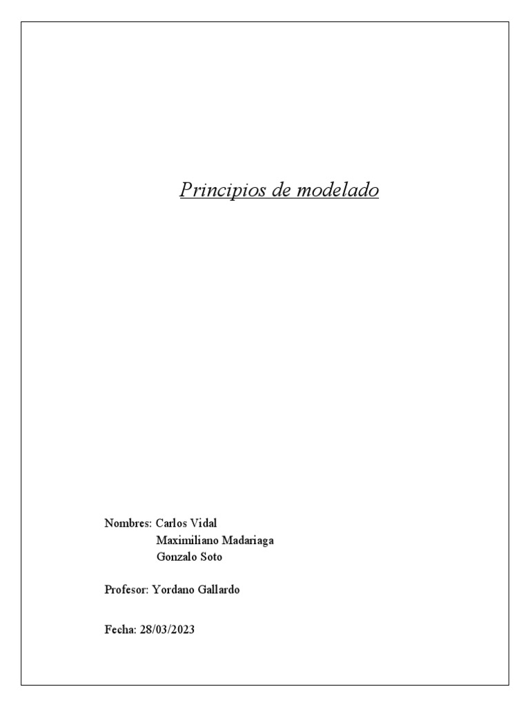 Principios de Modelado | PDF | Software | Ingeniería Informática