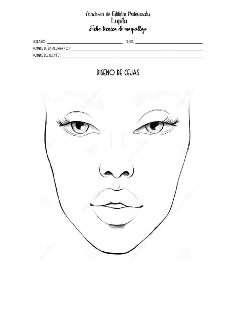 Ficha Técnica de Maquillaje | PDF