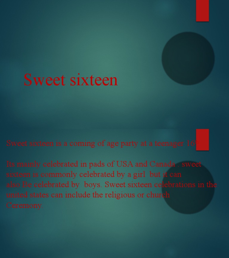Sweet sixteen | PDF