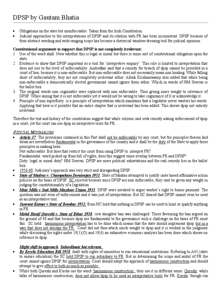 DPSP | PDF | Egalitarianism | Affirmative Action