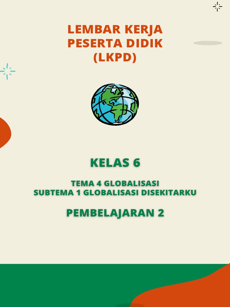 LKPD Kelas 6 Tema 4 Sub 1 | PDF