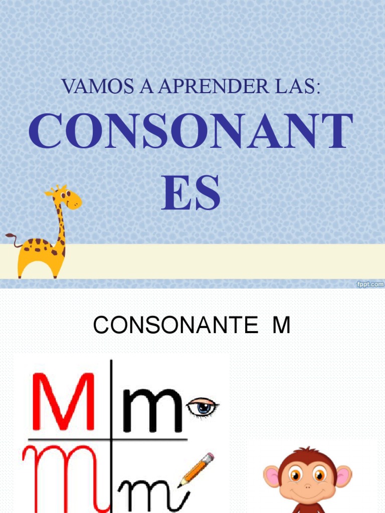 Consonantes del Abecedario Español | PDF