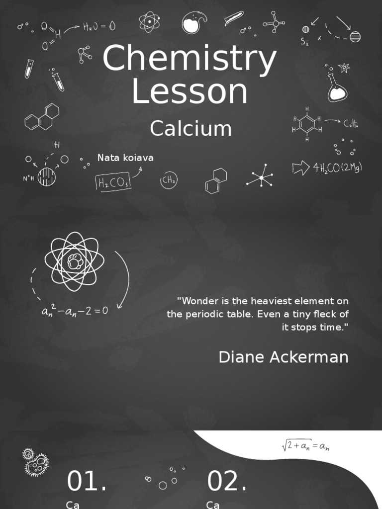 Chemistry Lesson: Calcium | PDF
