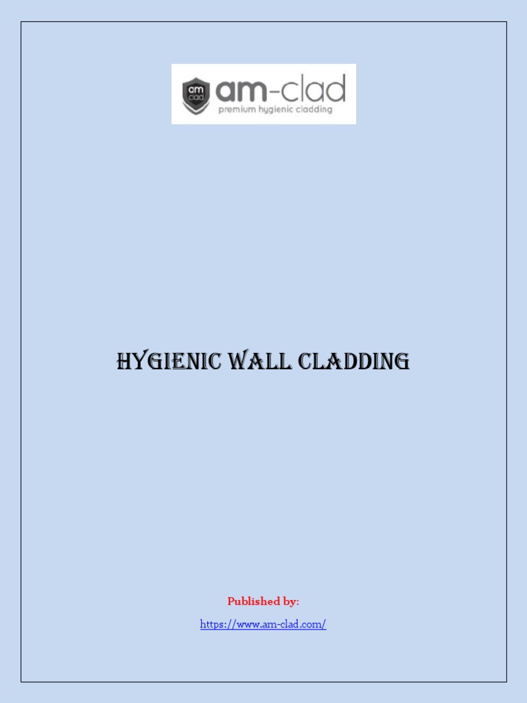 Hygienic Wall Cladding | PDF | Hygiene | Sanitation