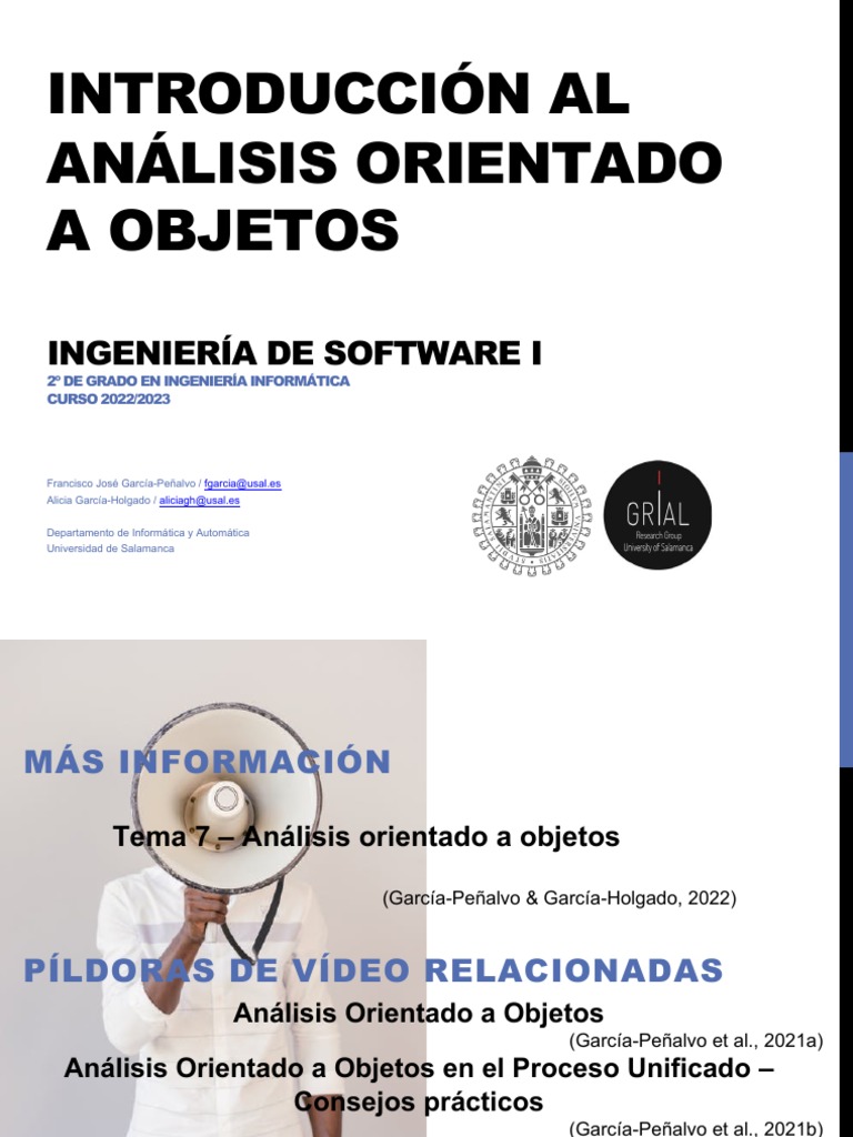 Introducción Al Análisis Orientado A Objetos: Ingeniería de Software I | PDF | Caso de uso ...
