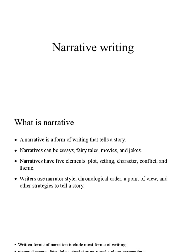 Narrative Writing | Download Free PDF | Narration