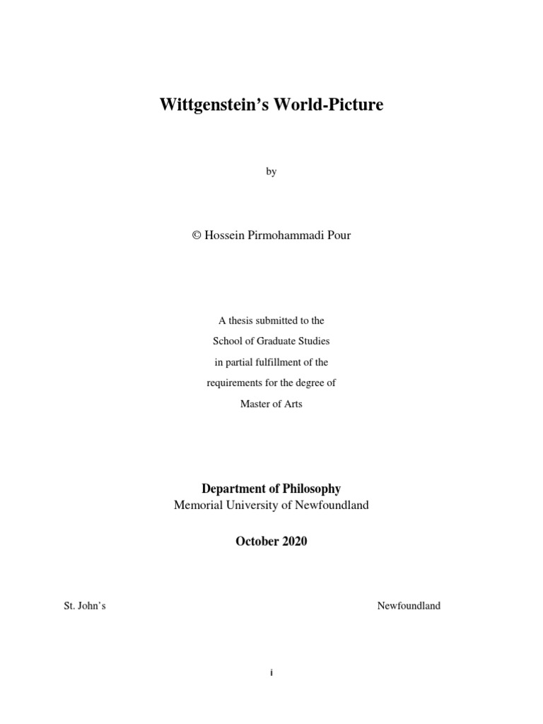 Wittgenstein Picture Theory | PDF | Logic | Proposition