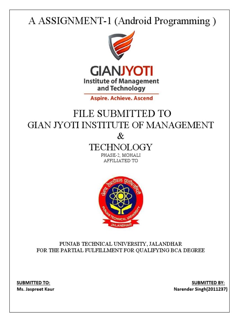 Assignment #2 AP | PDF | Android (Operating System) | Application Software