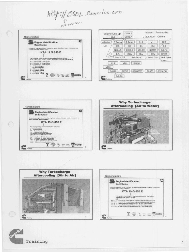 CUMMINS - Engine Identification | PDF | Fuel Injection | Vehicle Parts