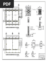 ES-01-Planta Estructural de Distribucion de Columnas, Elevacion Estructural y Detalles | PDF
