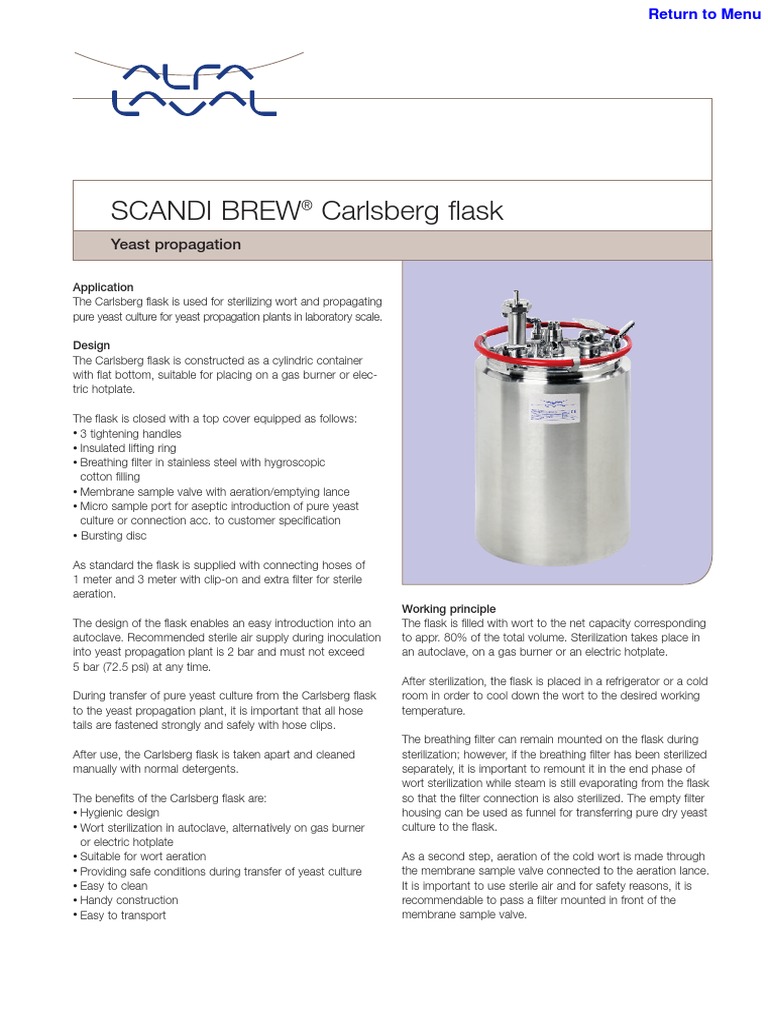 3.4 Carlsberg Flask | PDF | Sterilization (Microbiology) | Valve