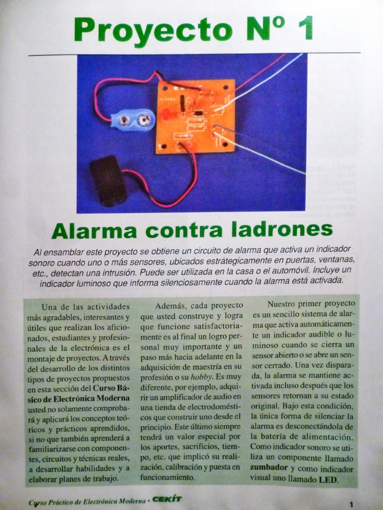 Alarmas Electrónicas | PDF