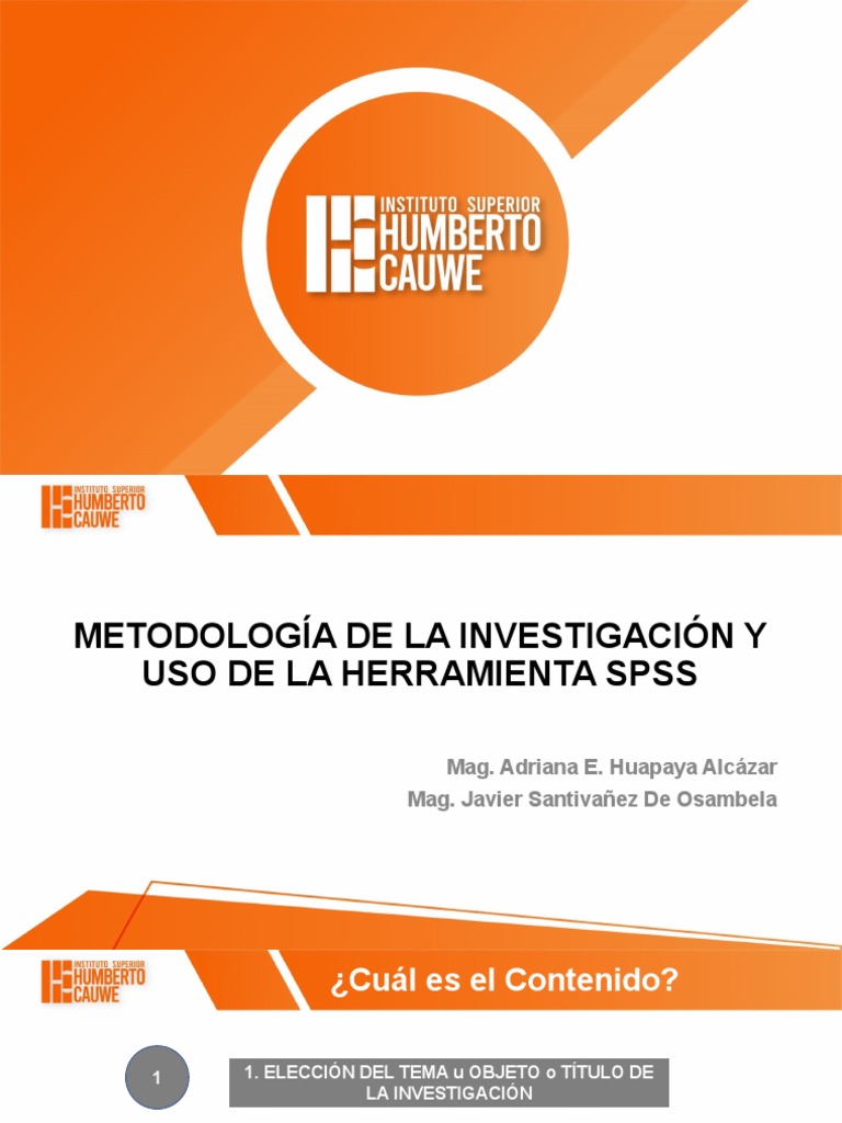 Sesión 4 - Curso Metodologia Inv. Con SPSS | PDF | Experimentar | Investigación cuantitativa
