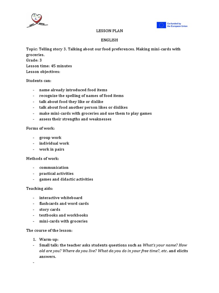 Lesson Plan Grade 3 | PDF | Question | Flashcard
