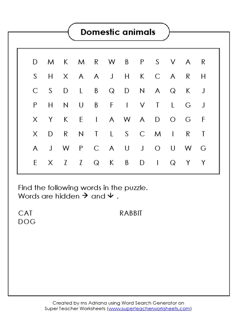 Domestic Animals | PDF