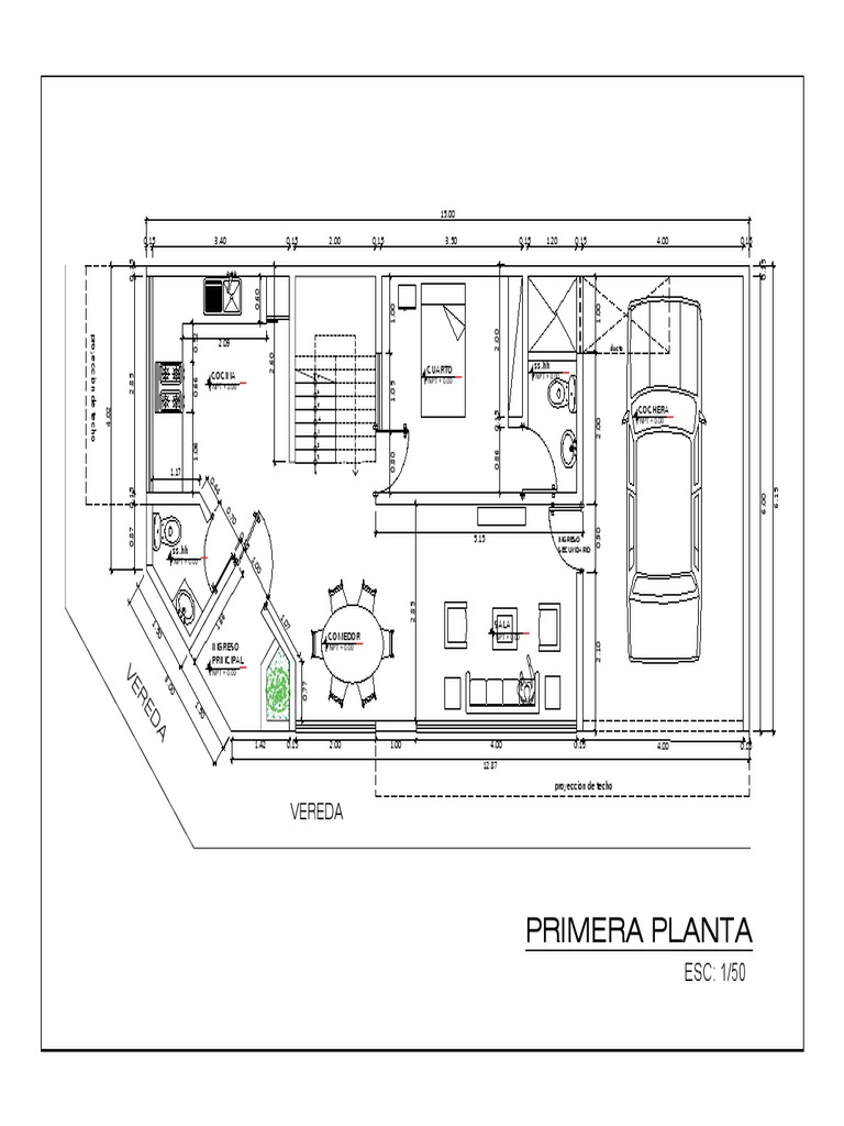 PLANO-CLASES DE AUTOCAD-Modelo | PDF
