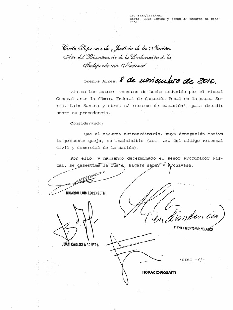 6 - FALLO Soria Luis Santos | PDF | Esfera pública | Ley común