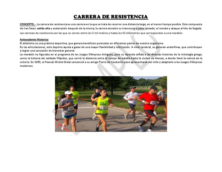 Carrera de Resistencia | PDF