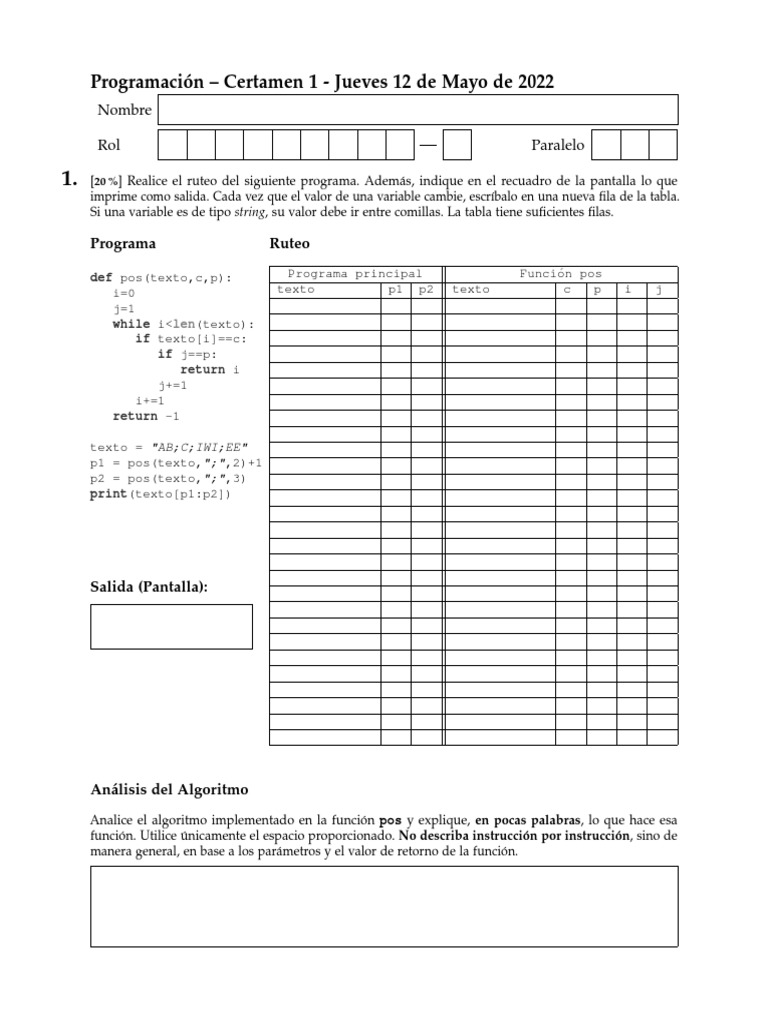 Iwi 131 2022 1 C1 | PDF | Programación de computadoras