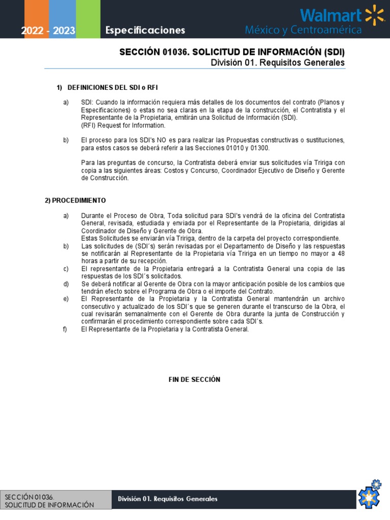 Requisitos para Inf. (SDI) | PDF