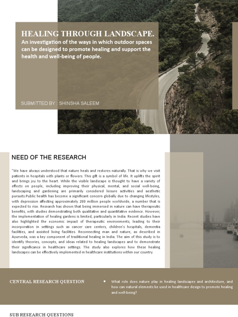 Healing Through Landscape | PDF | Health Care | Landscape