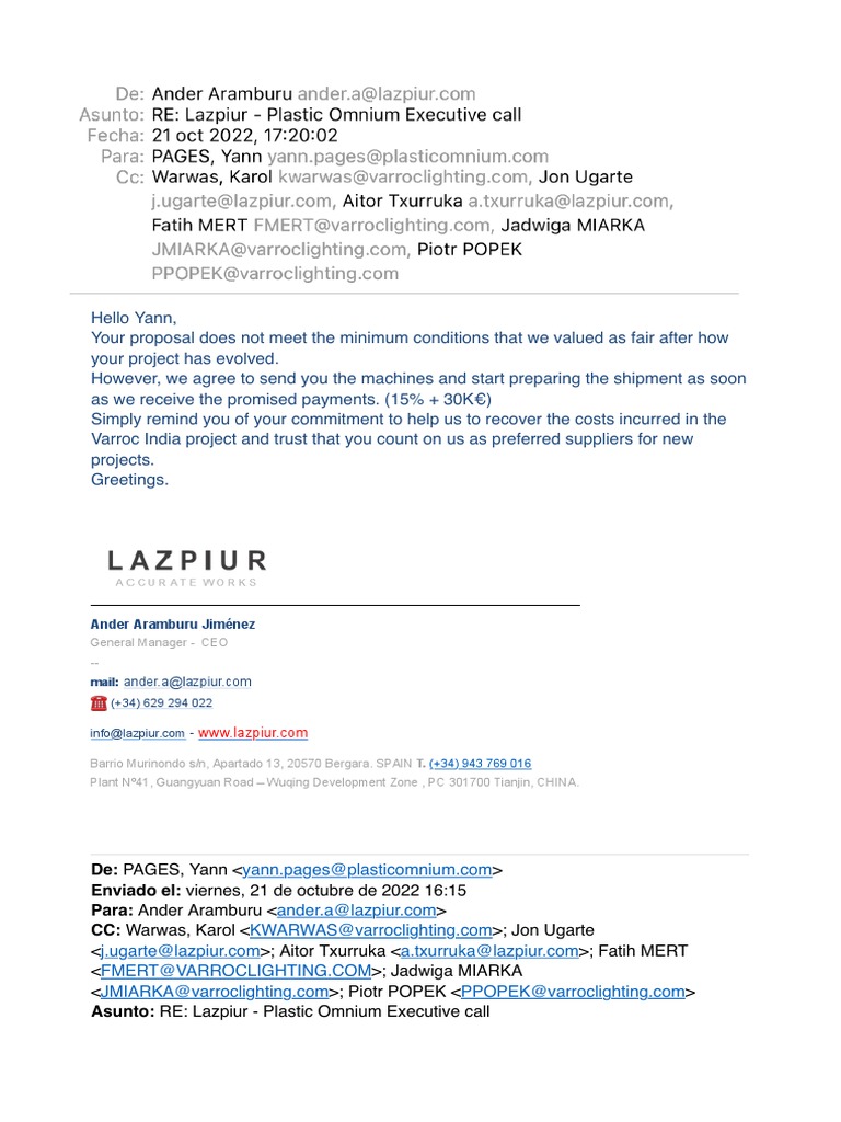 De: PAGES, Yann Enviado El: Viernes, 21 de Octubre de 2022 16:15 Para: Ander Aramburu CC: Warwas ...