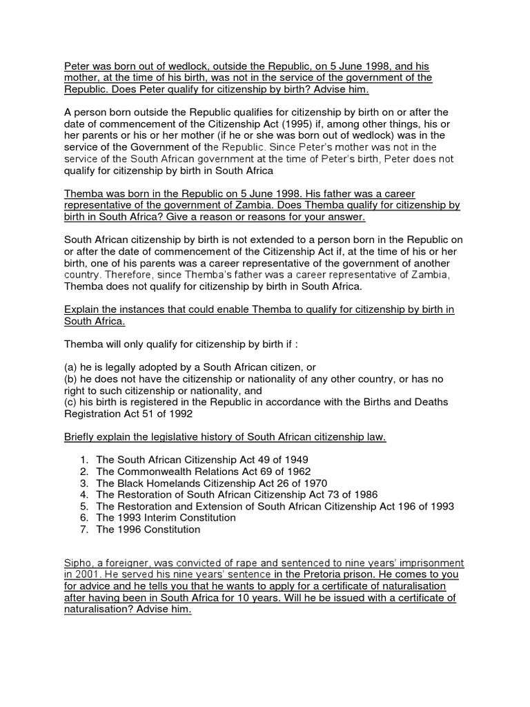 CPD1501 Summaries | PDF | Separation Of Powers | Democracy