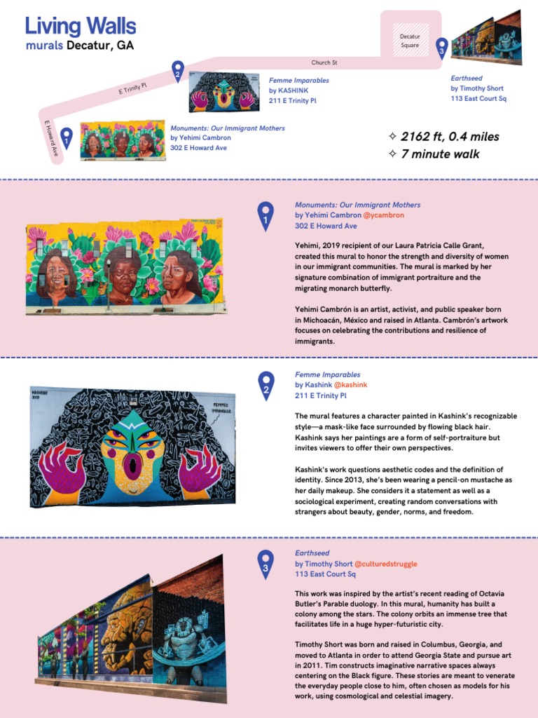 Living Walls Map of Murals | PDF | The Arts | Aesthetics