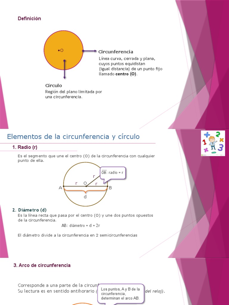 Matematica 2°BCDE Clase 5 Sector y Segmento Circular | PDF | Radio | Ángulo