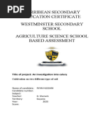 Agricultural Science Broiler Production Sba Sample | PDF | Wellness