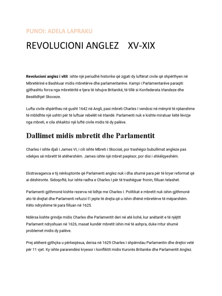 Revolucioni Anglez XV | PDF