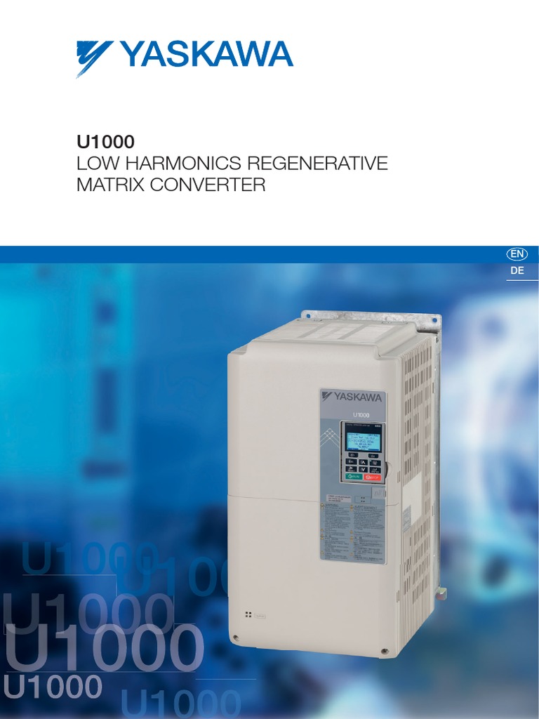 Преобразователь частоты YASKAWA U1000 | PDF | Power Inverter | Electric Motor