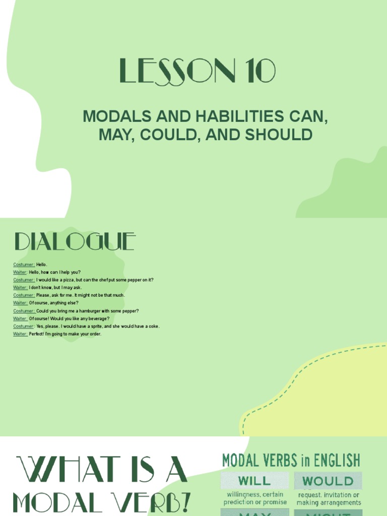 Semana 11 Verbos Modales Pdf Linguistic Morphology Linguistics