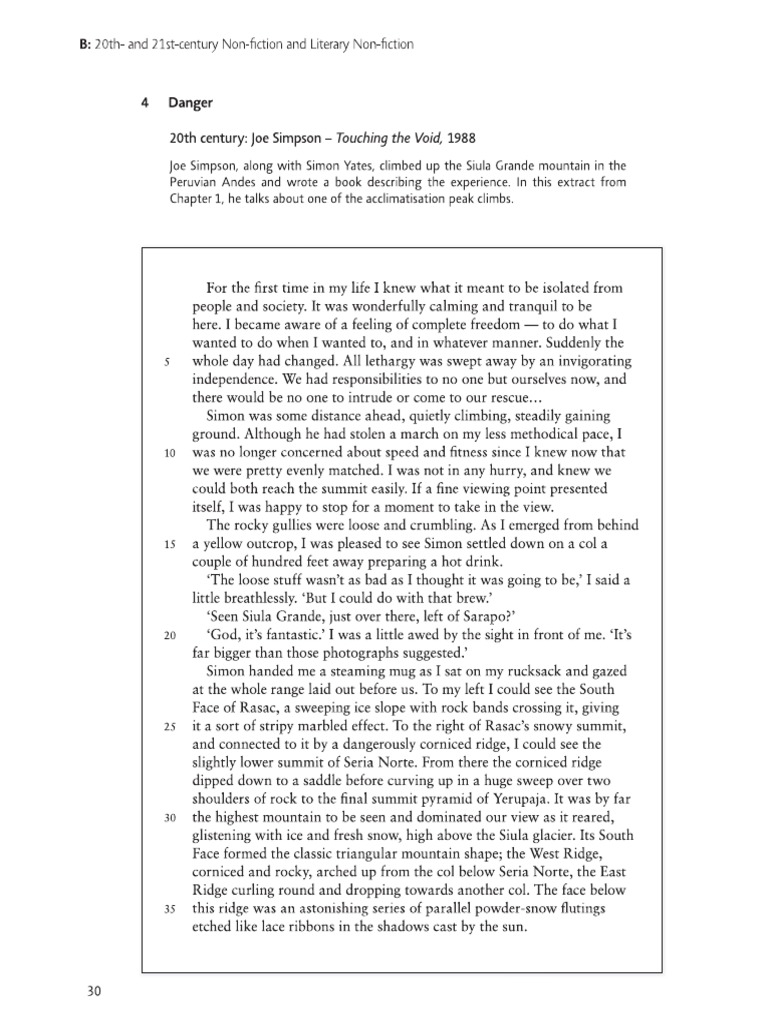 Touching The Void | PDF