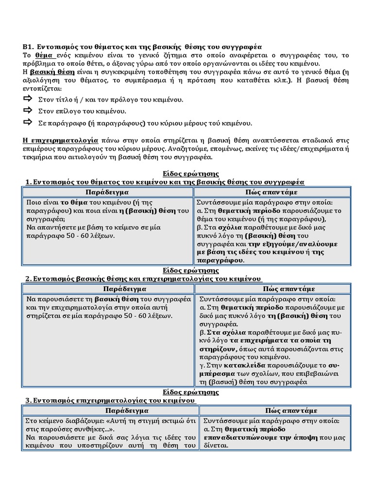 Θεωρία μαθήματος | PDF