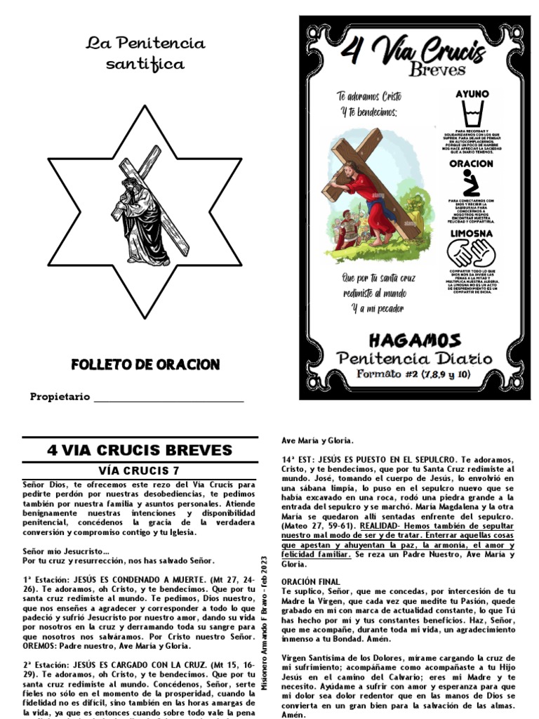 Guía Breve del Vía Crucis | PDF | Jesús | Cristo (título)