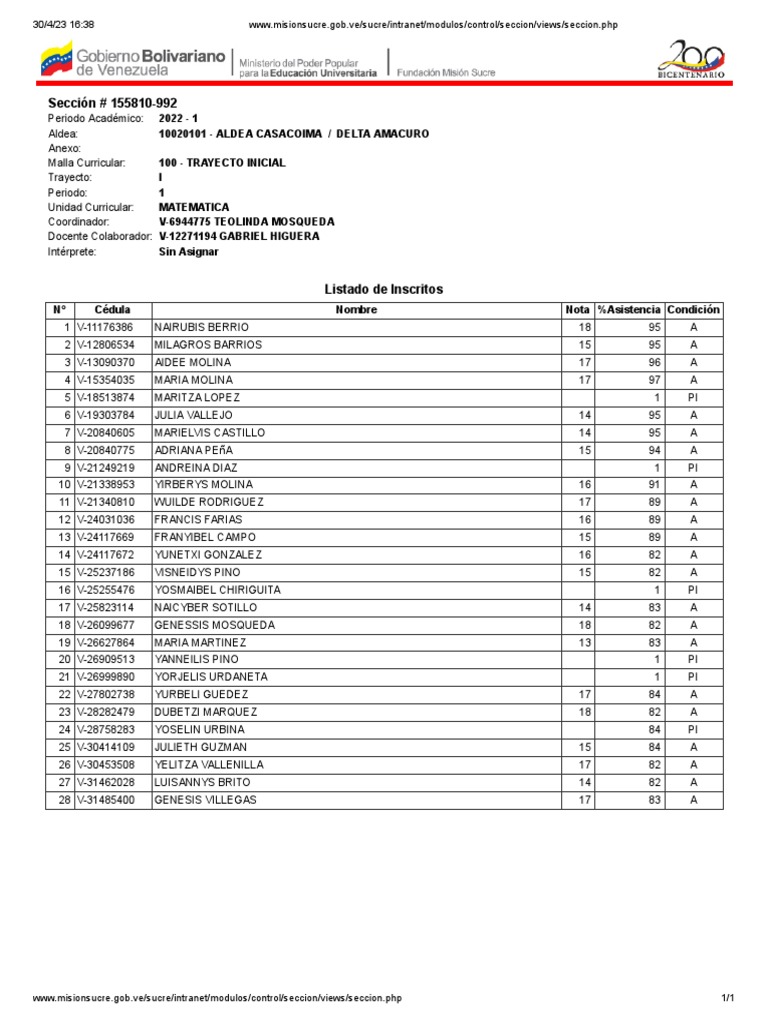 Notas Matematica | PDF