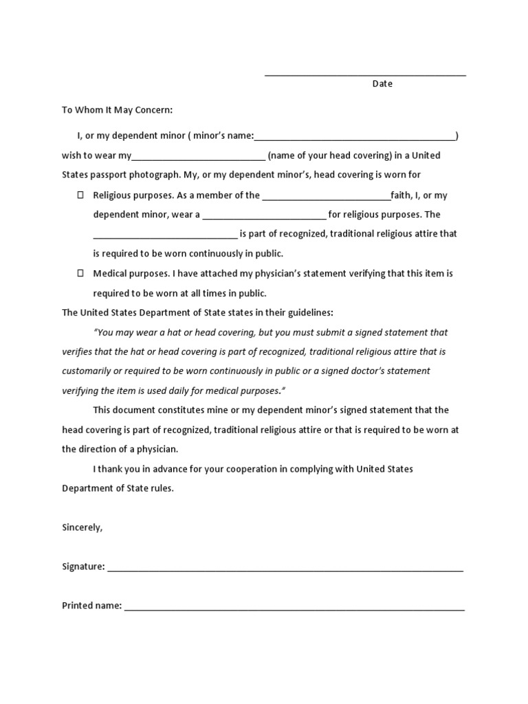 Passport Headcovering | PDF