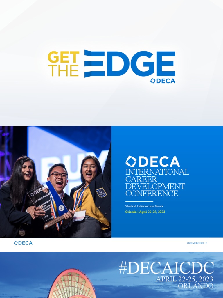 DECA ICDC 2023 Chapter Pre-Planning | PDF | Clothing | Fashion