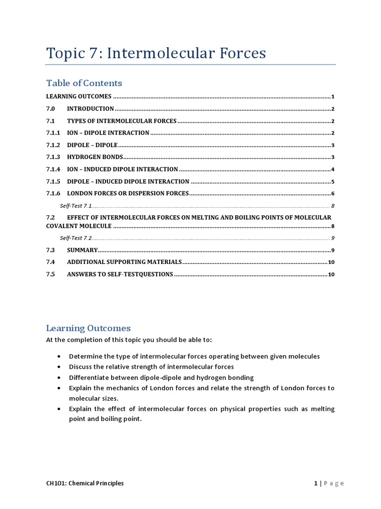 Understanding Intermolecular Forces: An In-Depth Look at the Types and ...