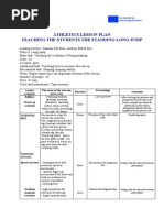 Long Jump Lesson Plan | PDF | Running