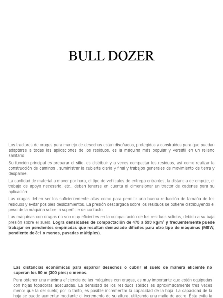 Bull Dozer 1 | PDF