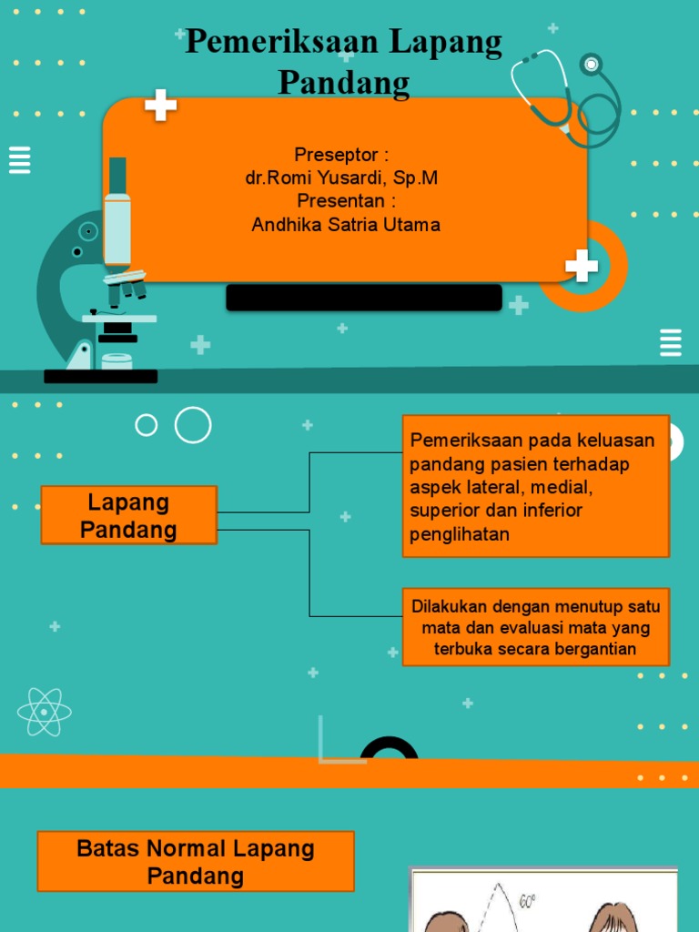 Pemeriksaan Lapang Pandang: Preseptor: DR - Romi Yusardi, SP.M ...