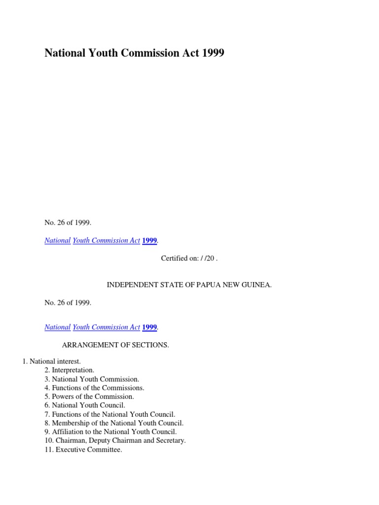 National Youth Commission Act | PDF | Employment | Bankruptcy