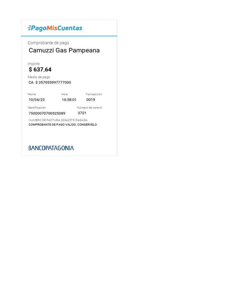 Camuzzi Gas Pampeana - 3721 | PDF