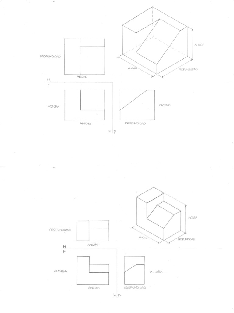 Semana 01 - Tema 01 Tarea - Isometría de Sólidos | PDF